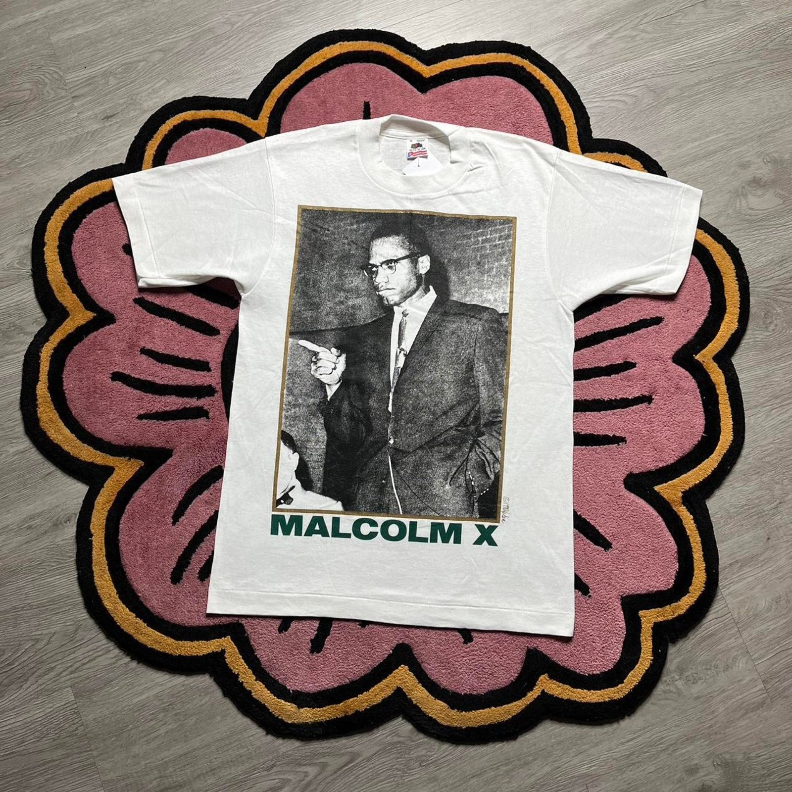 Vintage Vintage 90’s Malcom X Double Sided Big Print Logo T-shirt | Grailed