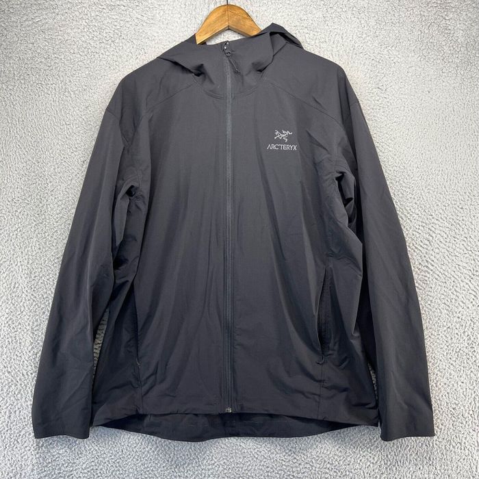 Arc'Teryx Arc'Teryx Jacket Men's XL Full Zip Lightweight Hooded Black ...