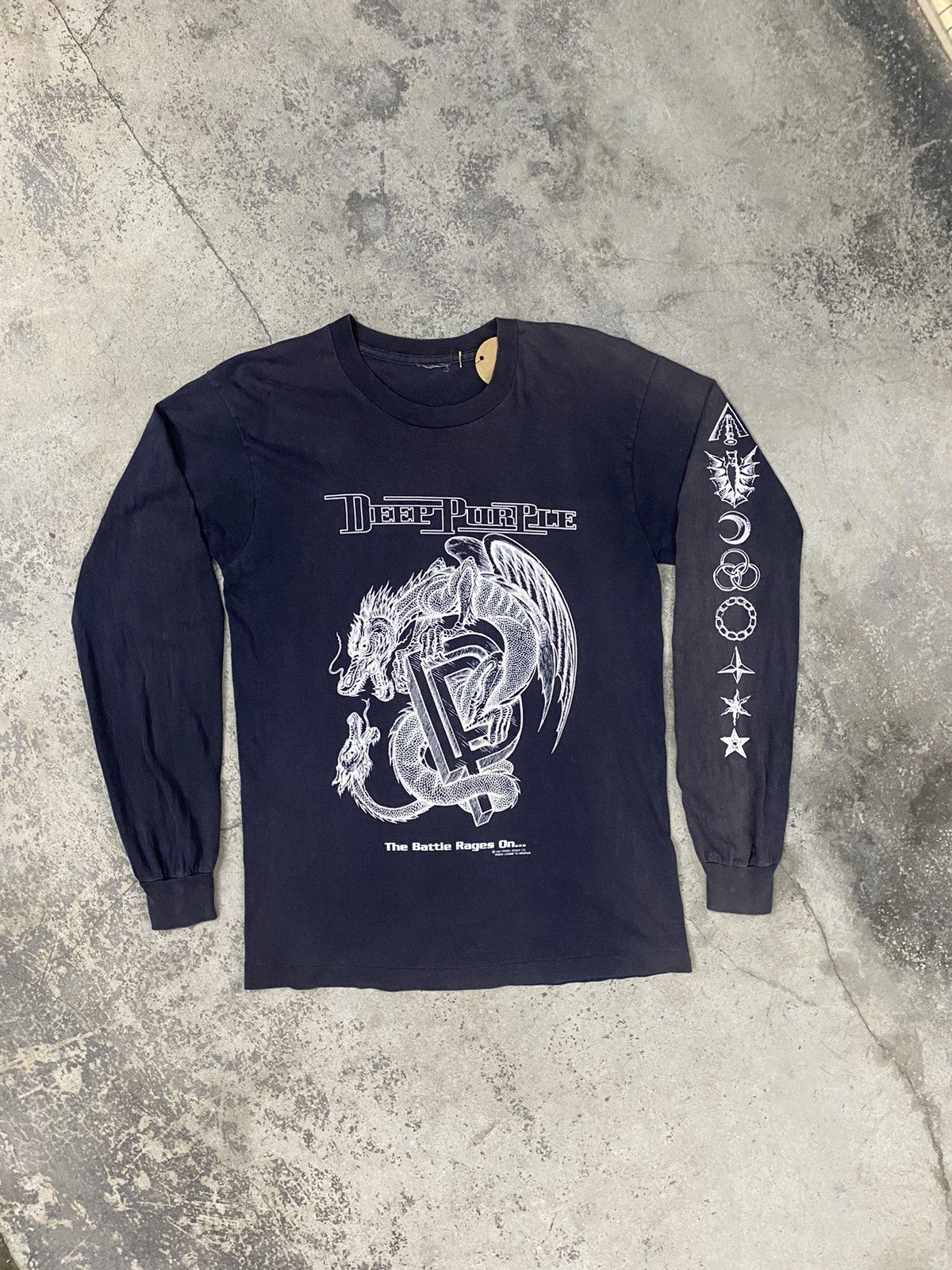 Band Tees × Made In Usa × Vintage Vintage deep purple the battle rage on | Grailed