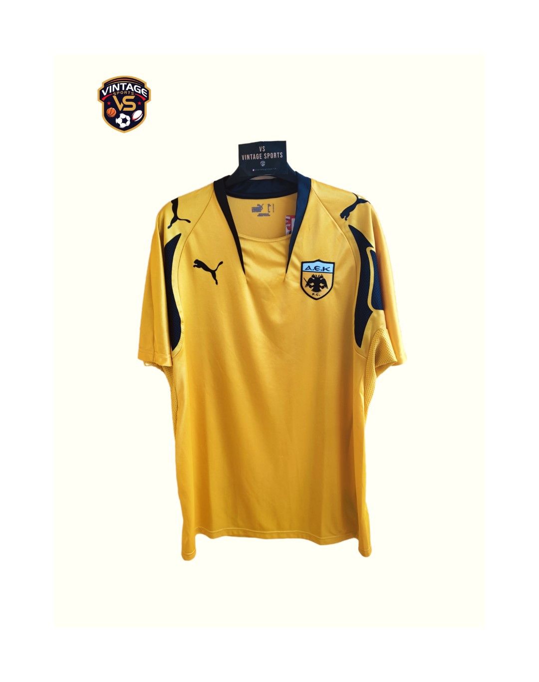 Puma AEK Athens 2007-2008 Soccer Home Jersey Puma Greece | Grailed