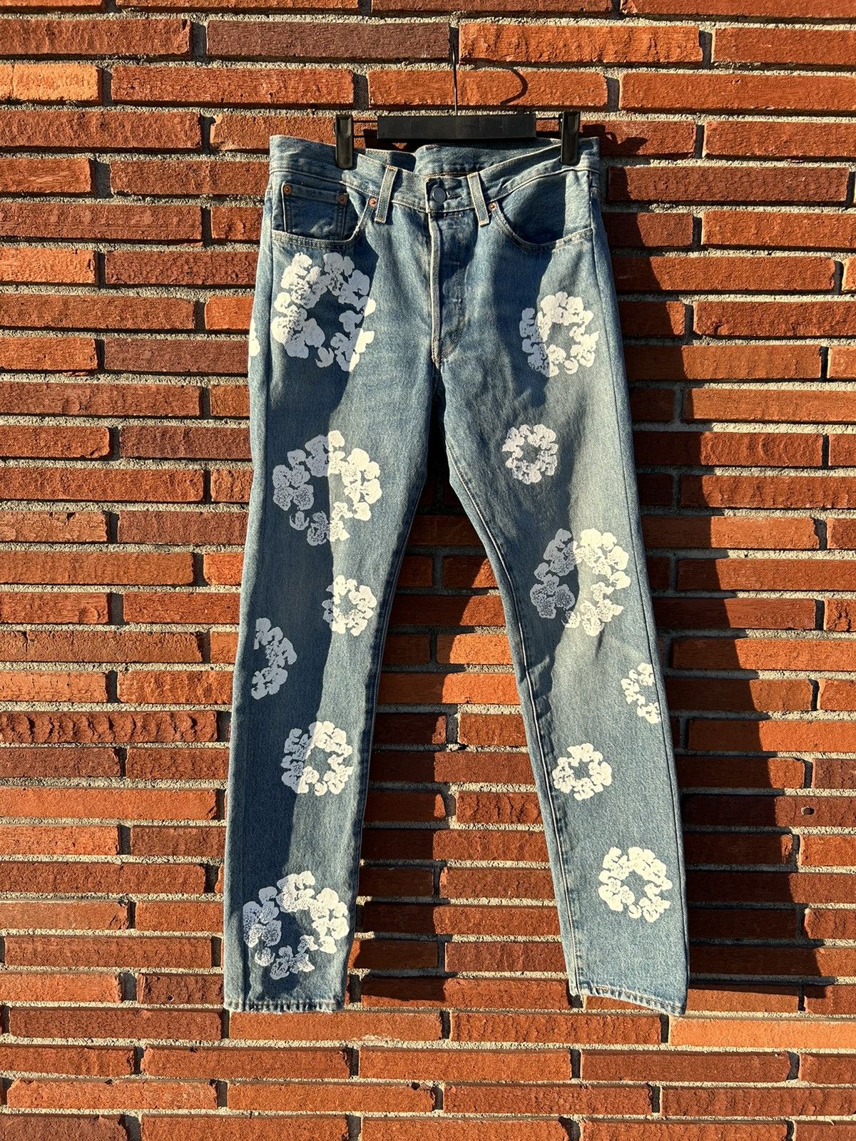 Designer Denim Tears X Levi’s Cotton Wreath Jean Light Wash 30x32 | Grailed