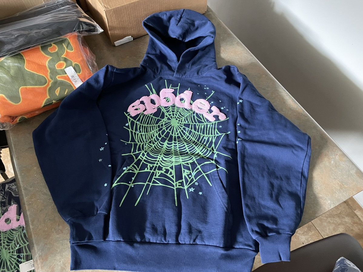 Spider Worldwide Sp5der spider worldwide og web hoodie size medium ...