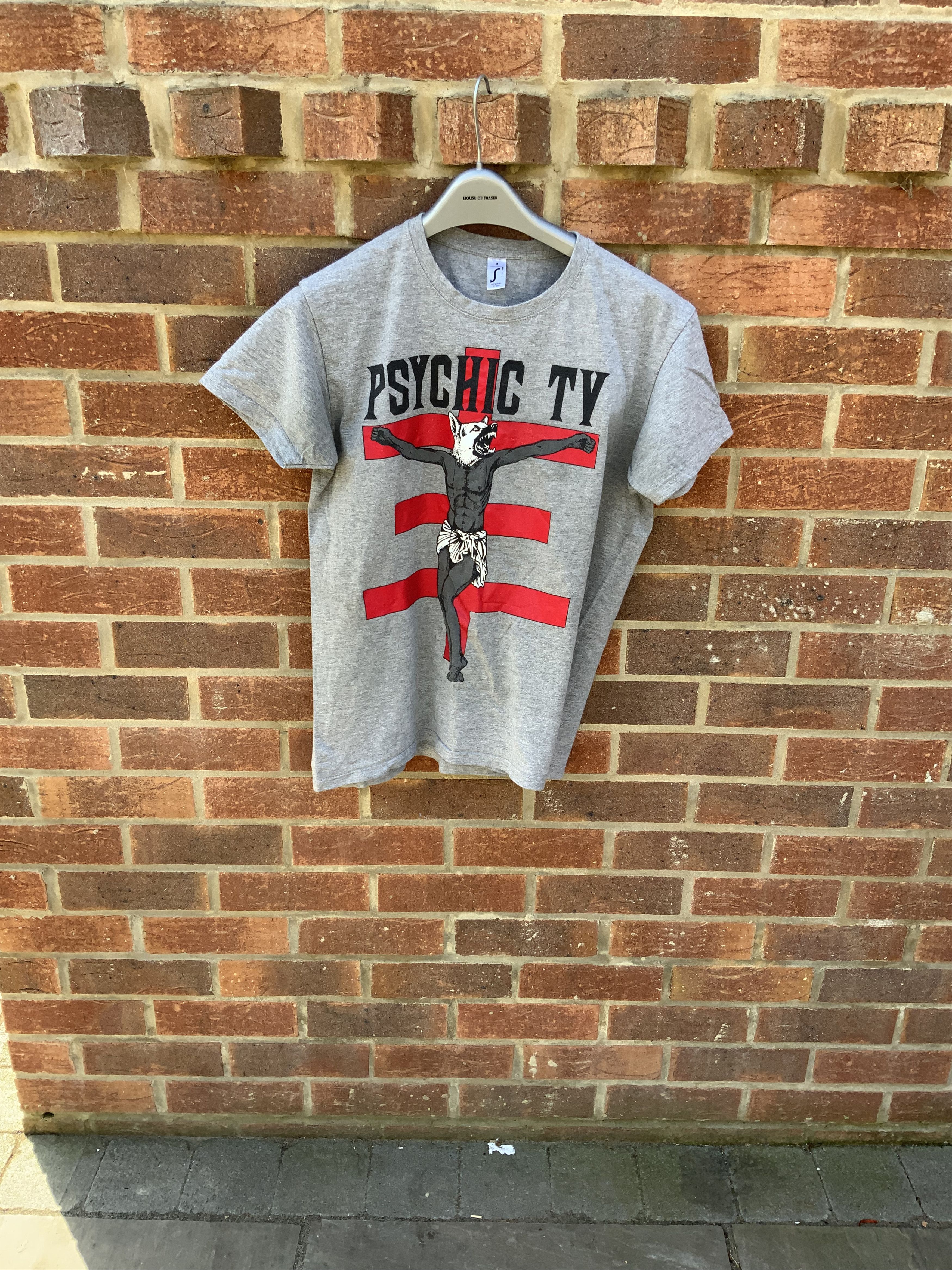 Vintage Psychic TV Crucifix Val Denham art shirt | Grailed