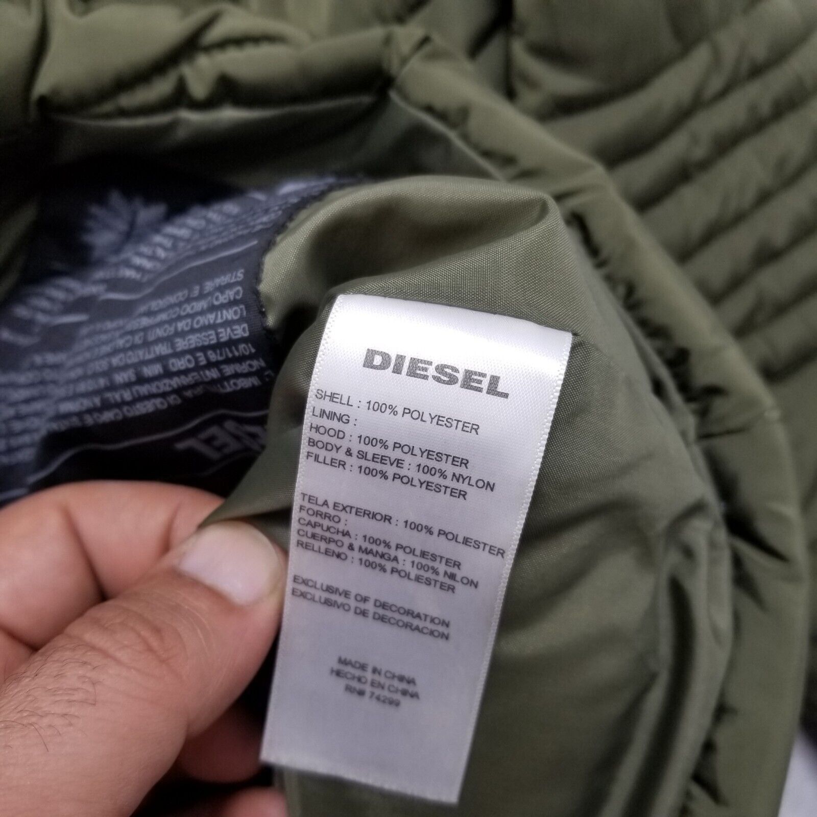 Diesel Diesel Puffer Jacket Womens 8 Full Zip Removable Hoodie | Grailed