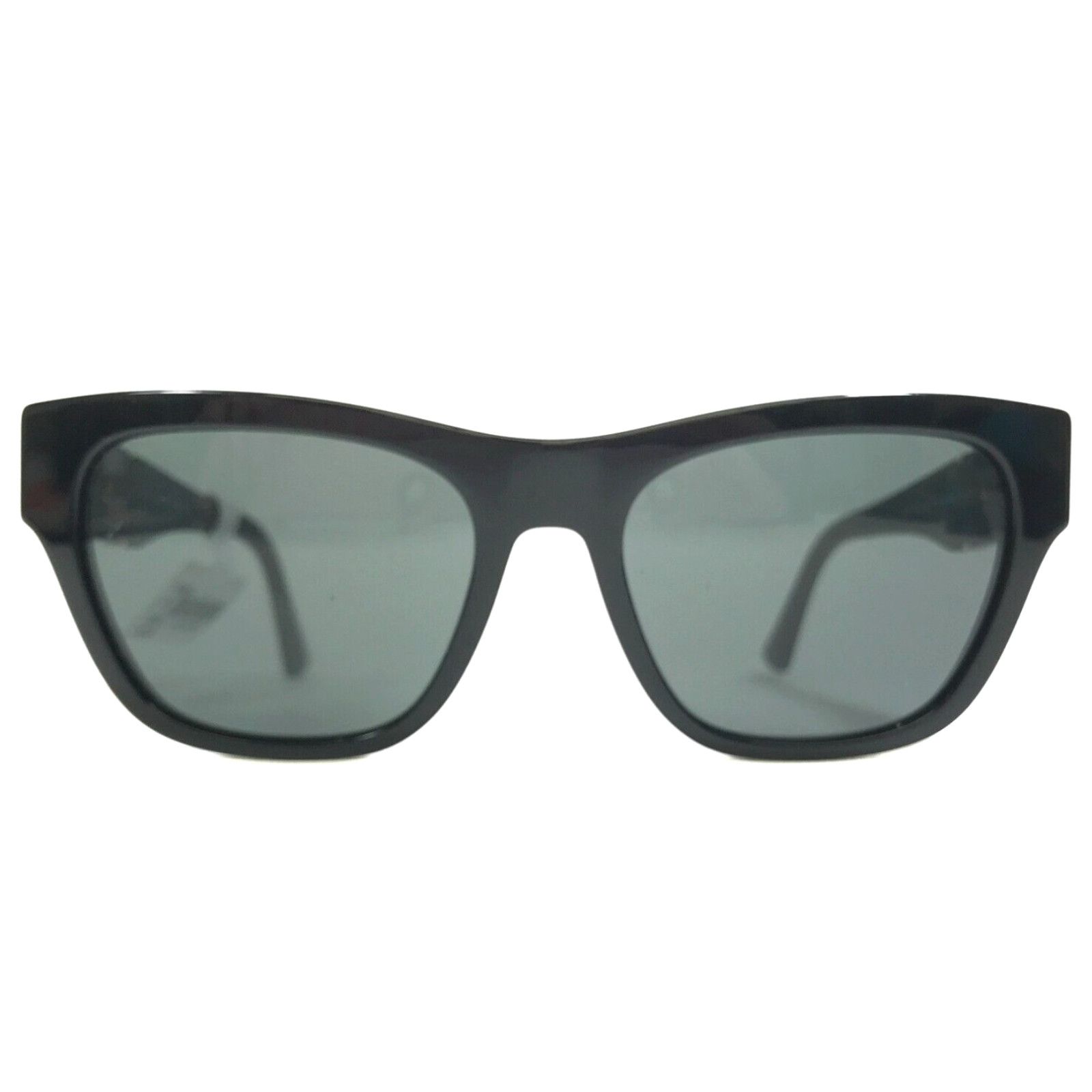 Versace Polished Black Gold Medusa Logos Accentuated Versace Sunglasses ...