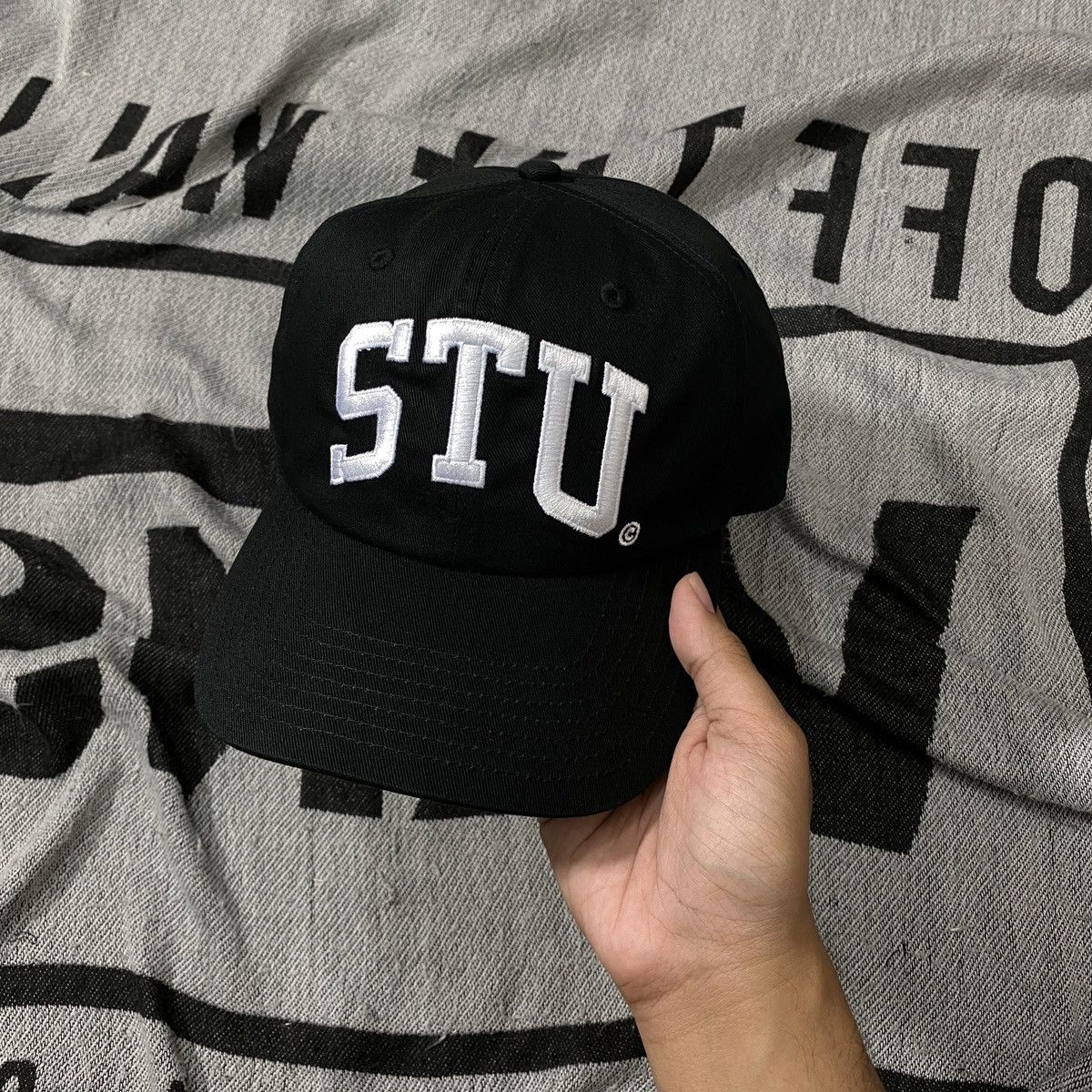 Streetwear × Stussy RARE Stussy STU Strapback Cap Hat | Grailed