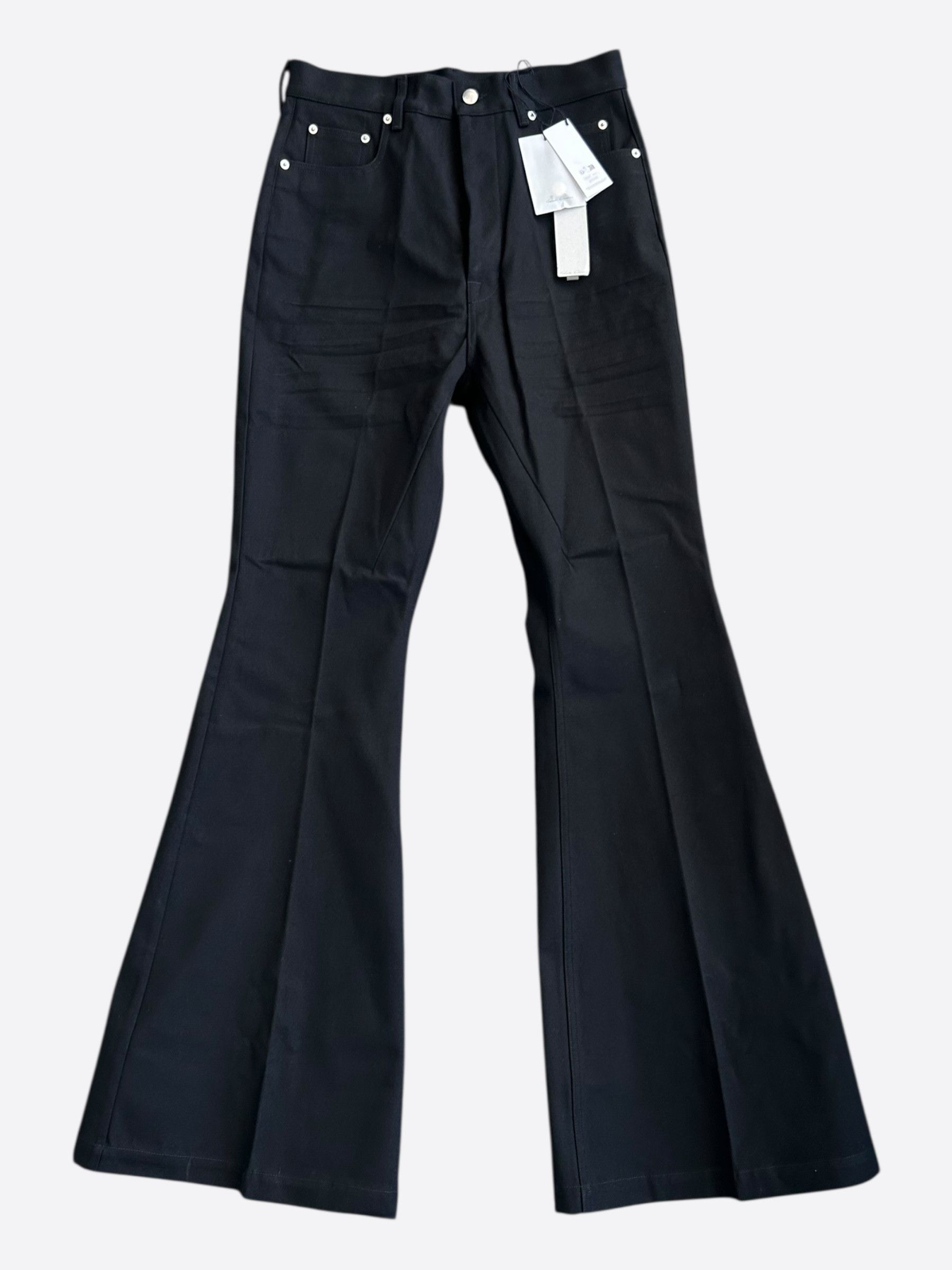 Rick Owens Rick Owens Black Bolan Flared Jeans | Grailed
