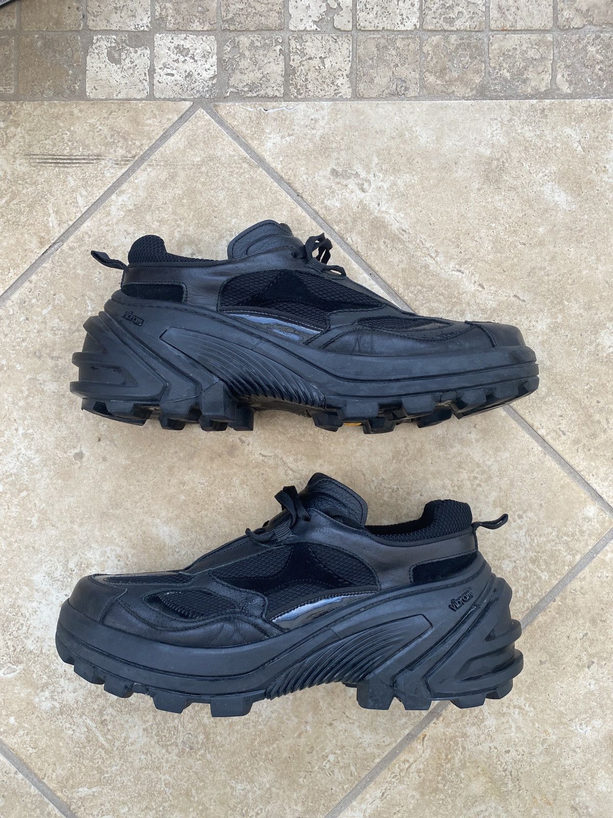 1017 ALYX 9SM 1017 ALYX 9SM VIBRAM SOLE CHUNKY BLACK SNEAKER | Grailed