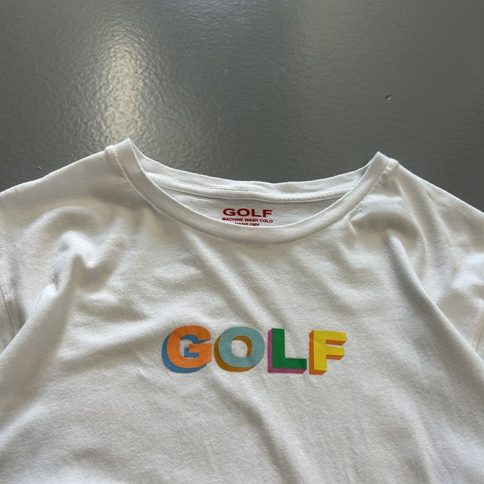 Tyler The Creator Crazy golf logo Tyler the creator white t-shirt | Grailed