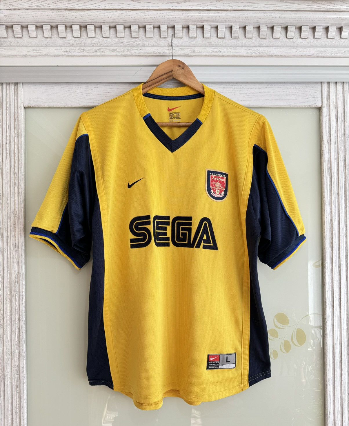 Nike × Vintage Vintage Arsenal 1999-2000 Away Soccer Jersey Football ...