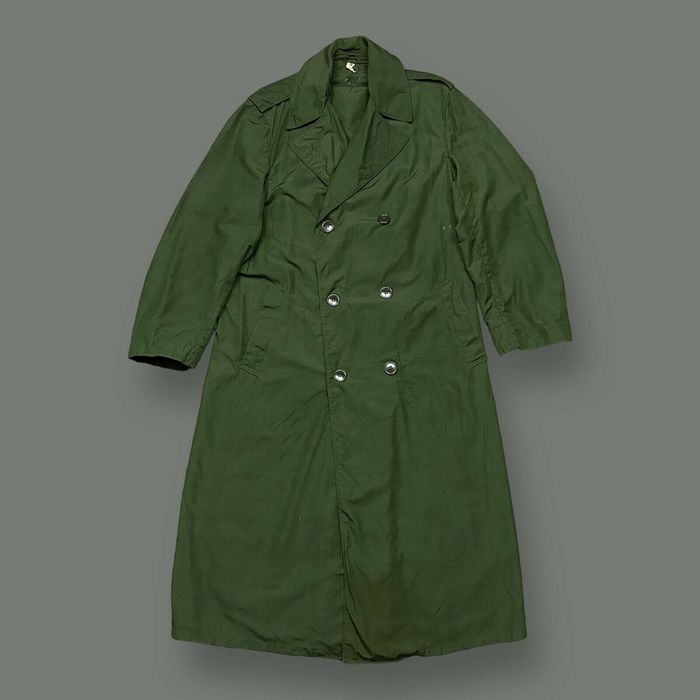 Vintage Vintage 50s USMC Raincoat Military Trench Coat Marines 38L ...