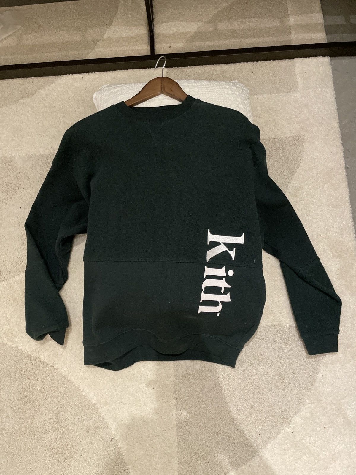 Kith Kith Paneled Crew Neck (Scarab Green /Forest) | Grailed
