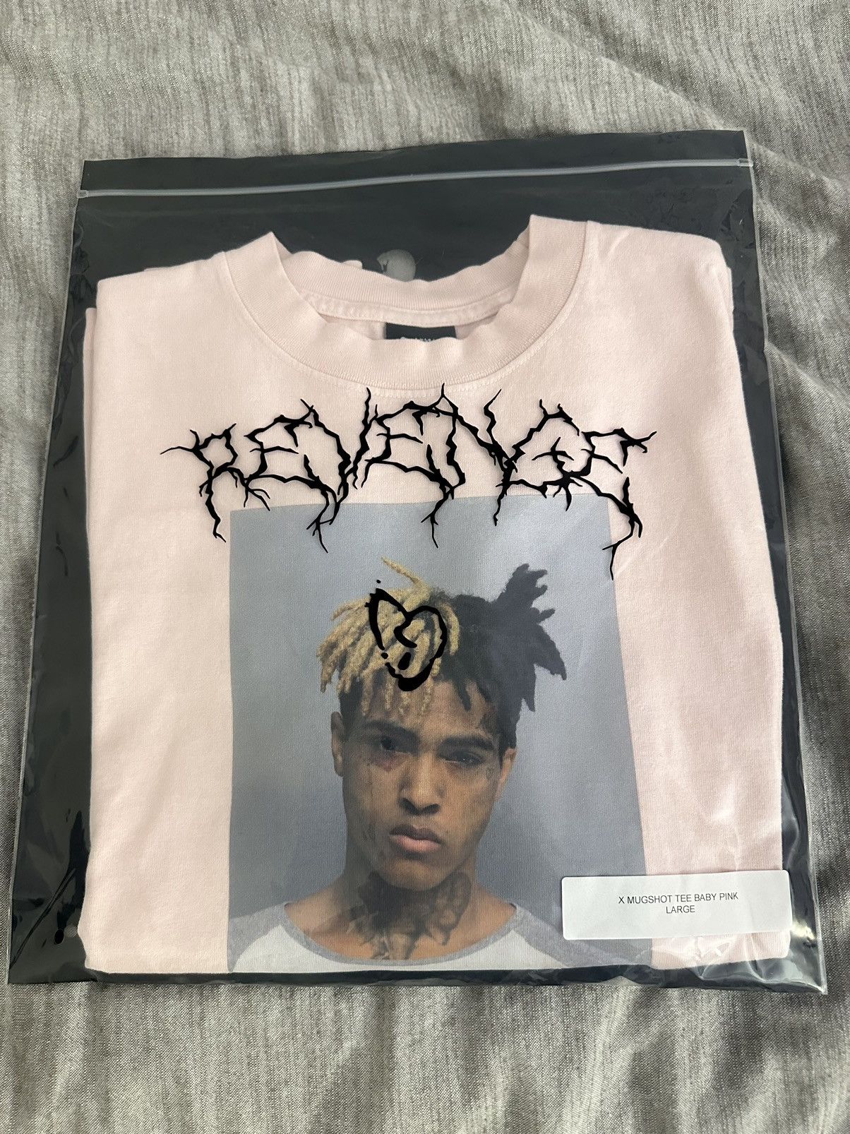 Revenge Revenge xxxtentacion pink mugshot tee | Grailed