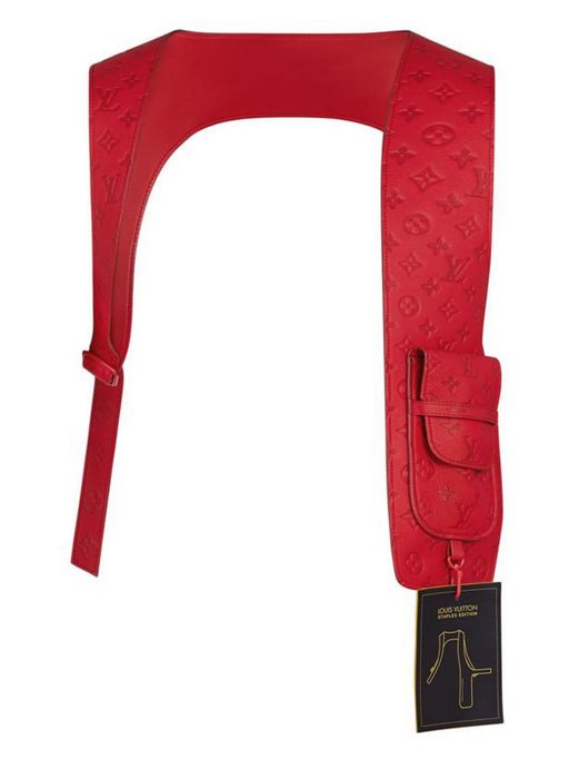 Louis Vuitton Louis Vuitton Red Embossed Monogram Vest Mid Layer | Grailed