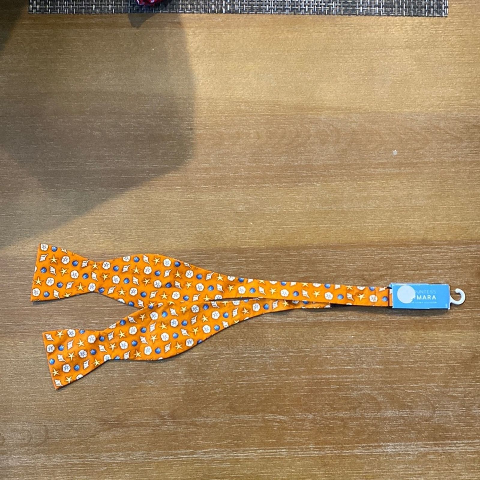 Countess Mara Countess Mara 100% silk sea shells bow tie beach wedding ...