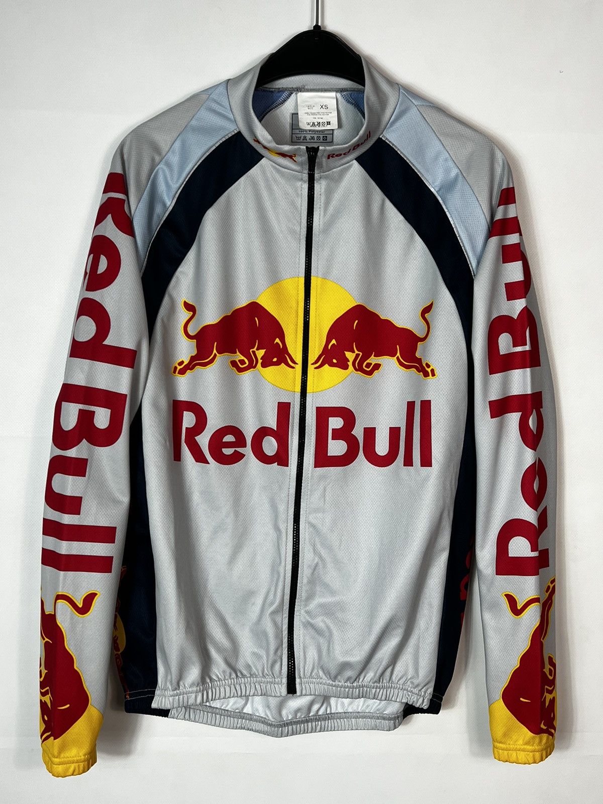 Racing × Red Bull × Vintage Red Bull zip track top jersey Italy design ...