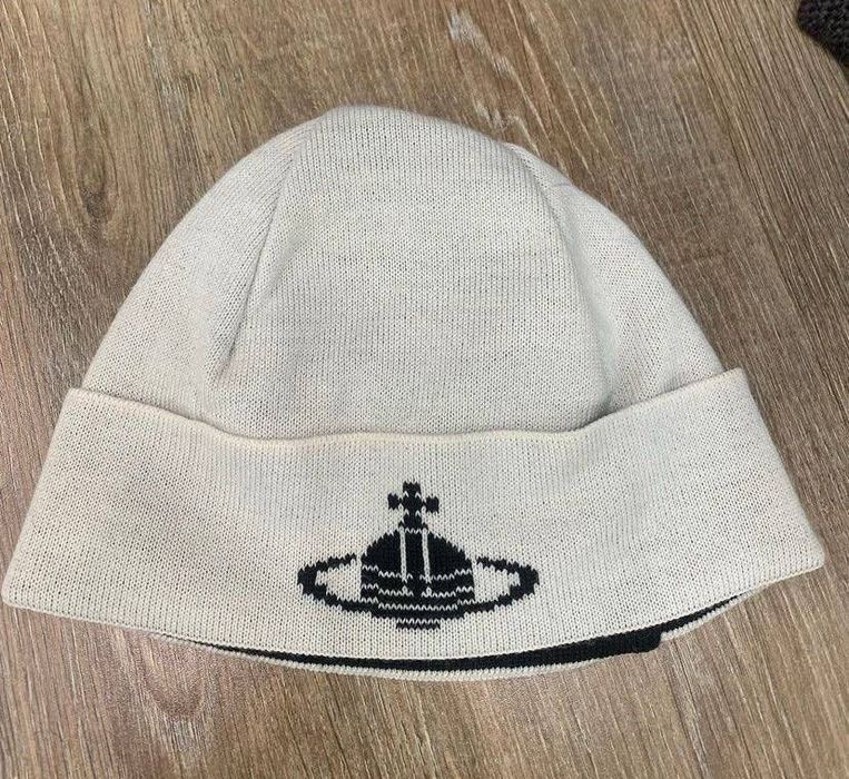 Vintage Vintage Vivienne Westwood Orb Logo Saturn Beanie | Grailed