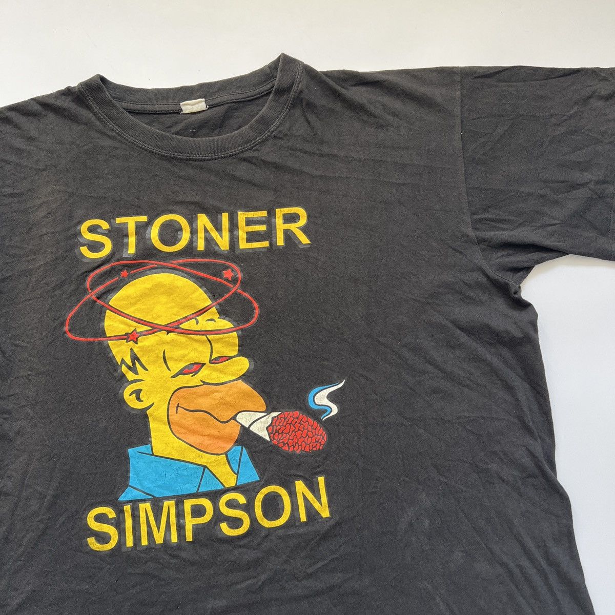 The Simpsons × Vintage 🌿🍃🌱 Stoner Simpson Homer T-Shirt tee shirt ...