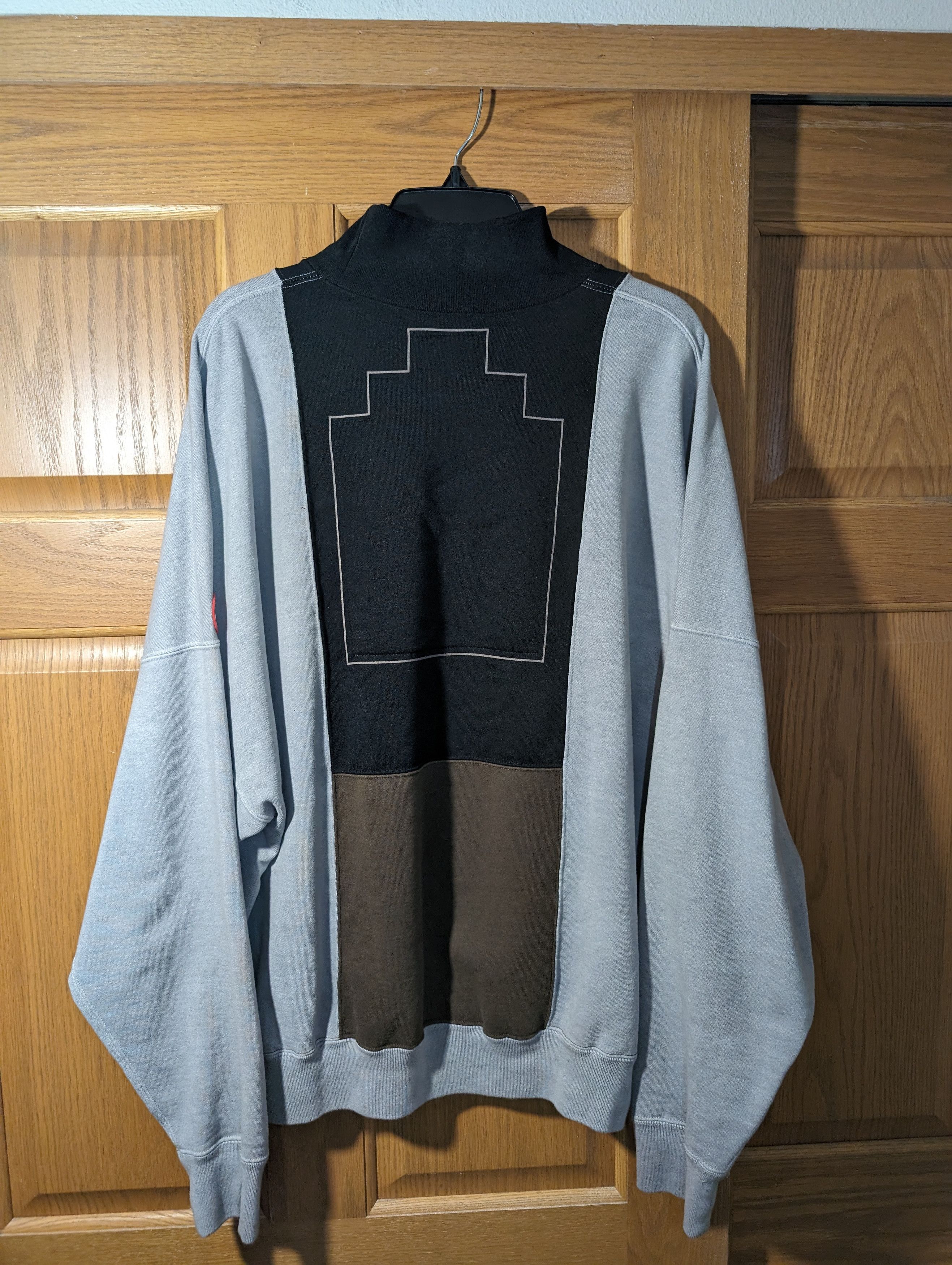 Cav Empt Cav Empt Colorblock Mock Neck Pullover Sweatshirt | Grailed