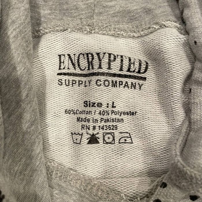 Blank Encrypted Supply Company Grey Army Short Sleeve Hoodie | Grailed