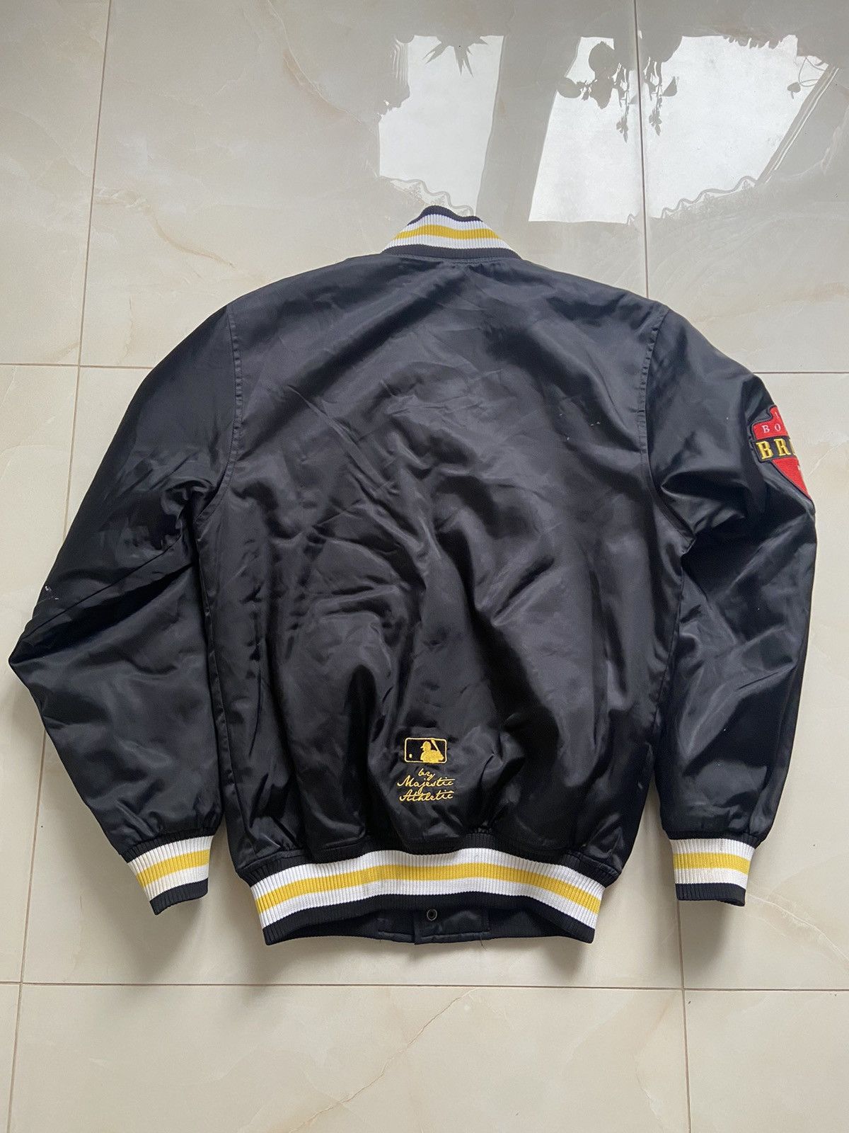 Vintage MLB majestic athletic bomber jacket black boxy fit vintage ...