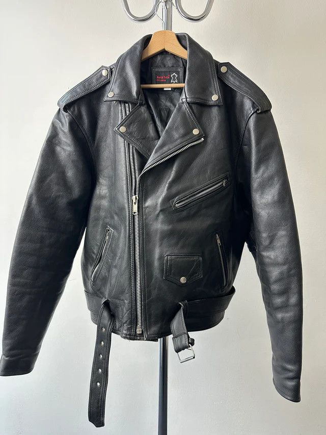 Vintage Vintage 1980s/90s Aviatrix Leather Biker Jacket | Grailed
