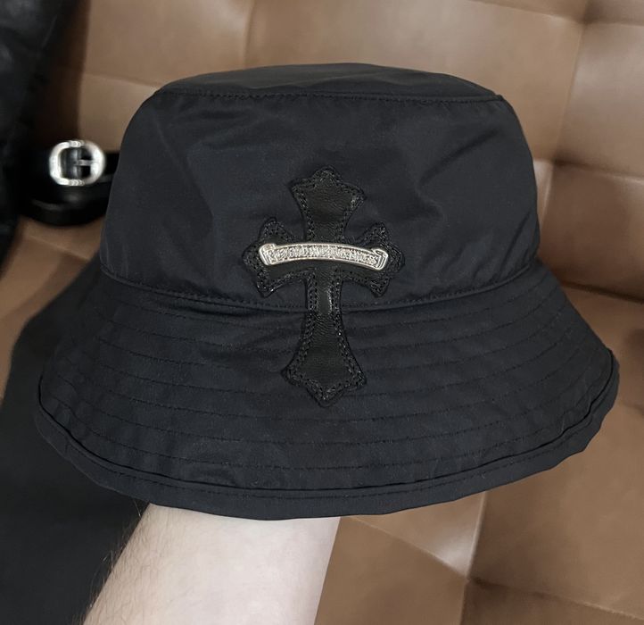 Chrome Hearts (Size L) Chrome Hearts Cross Patch Chum Bucket Hat | Grailed