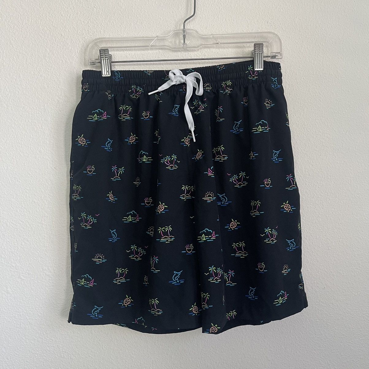 Chubbies Chubbies Neon Palm Sunset Pattern Stretch Shorts Trunks | Grailed