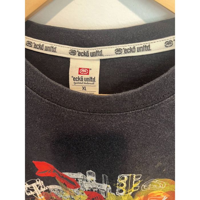 Ecko Unltd. Vintage Echo Ecko Unlimited T-shirt 90s Rhino XL Back Y2K | Grailed