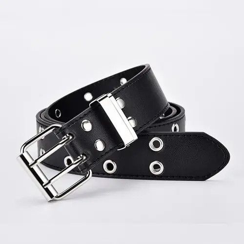 Streetwear Double Pin Buckle Style Belt with chain | Grailed