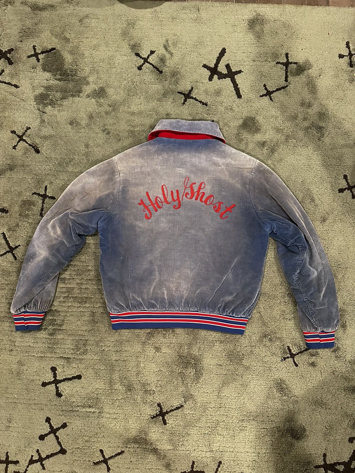 Bode × Vintage INSANE 50’s Vintage Corduroy “Holy Ghost” Chainstitch ...