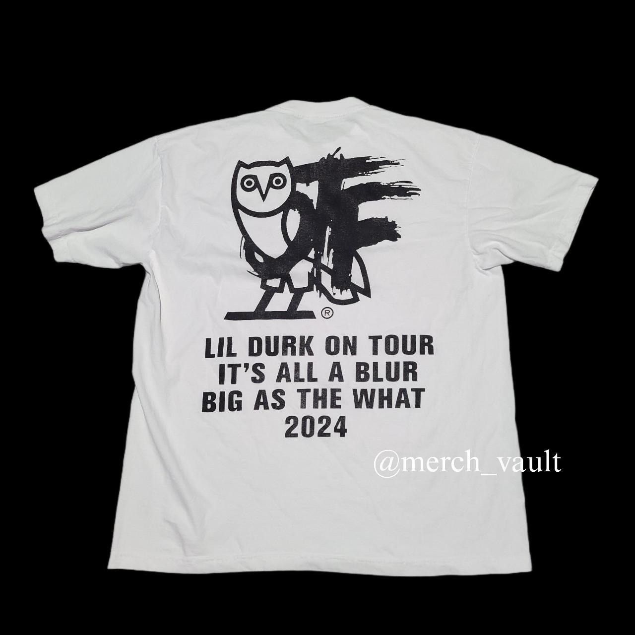 Octobers Very Own Drake x Lil Durk Big as the what tour ovo owl tee ...