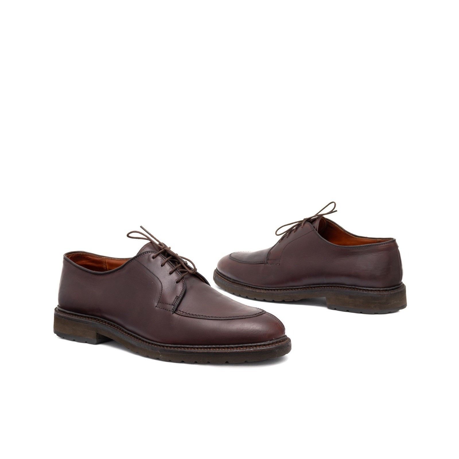 Alden 980$ ALDEN Blucher 7118S' Brown Leather Split Toe Derby USA | Grailed