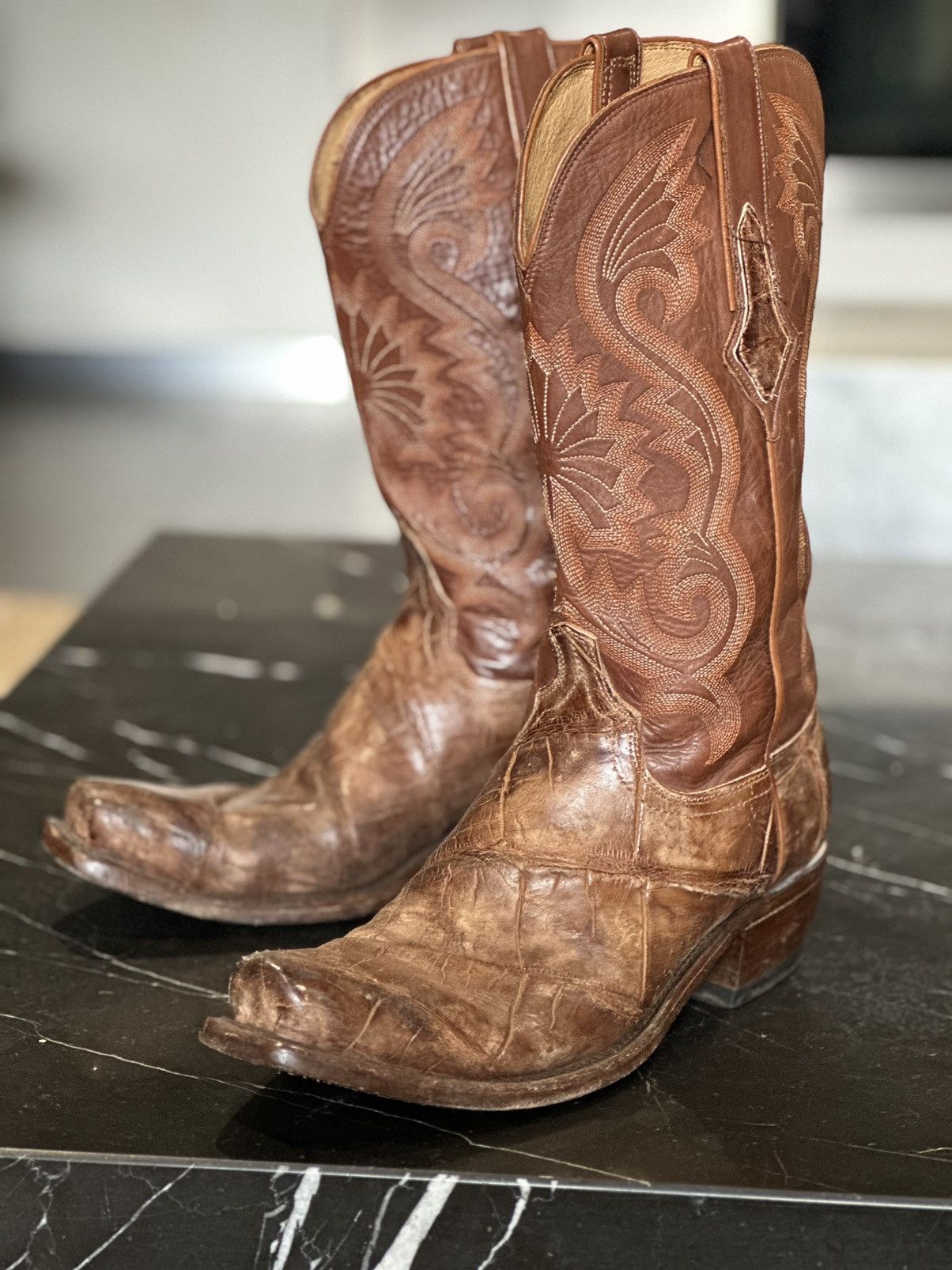 Lucchese Lucchese Rio giant gator western boots | Grailed