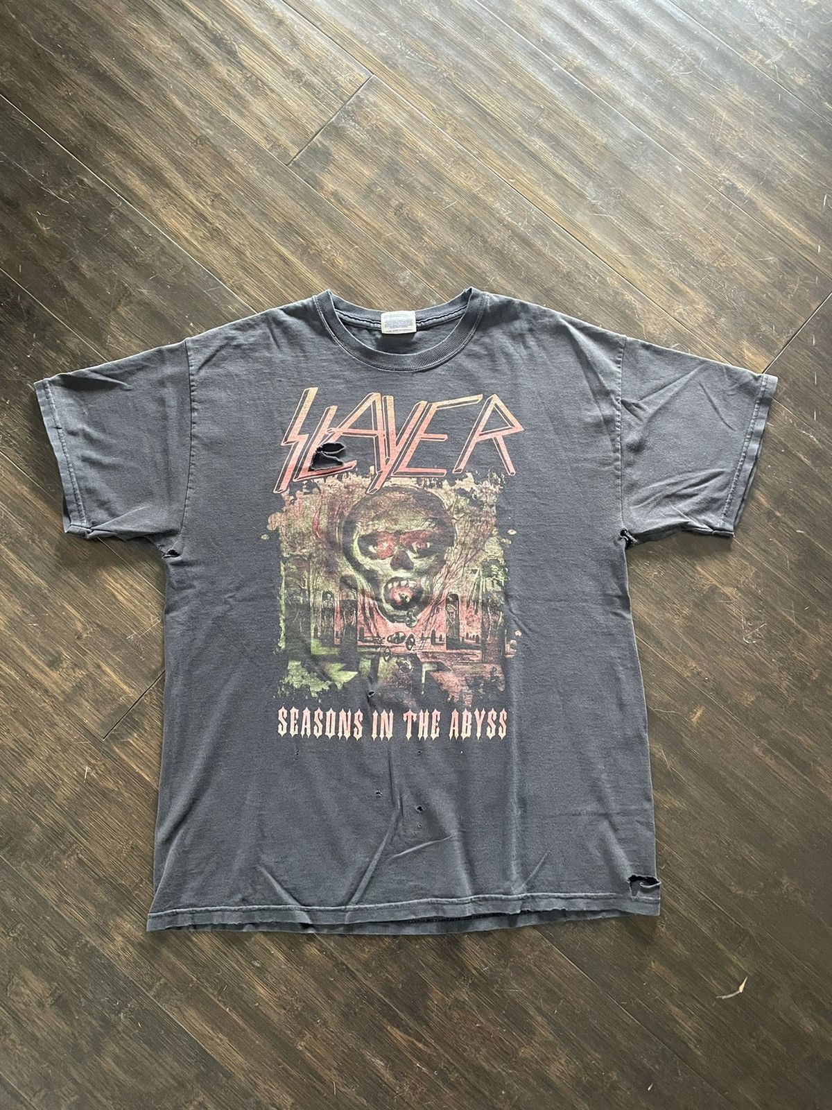 Rare × Slayer × Vintage 1991 SLAYER “SEASONS IN THE ABYSS” North ...