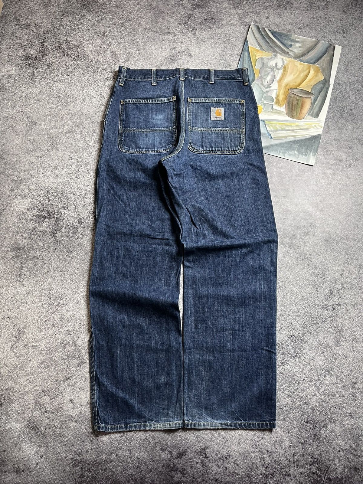 Carhartt × Streetwear × Vintage 🔥VINTAGE CARHARTT SIMPLE PANTS 90’S BAGGY DENIM WORK JEANS | Grailed