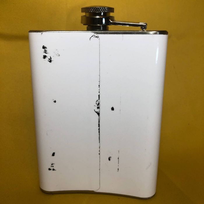 Hlaska Flask Native American Skull Feathers BOHO Stainless Steel | Grailed