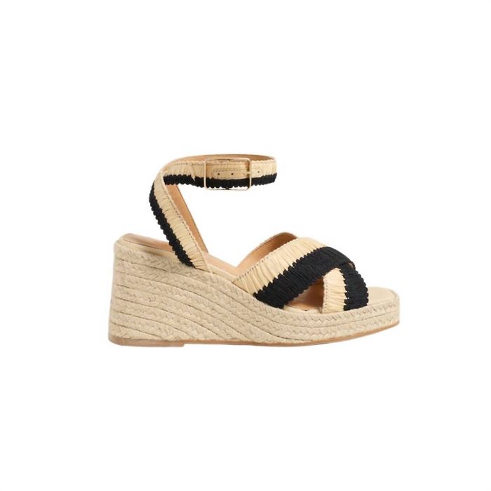 Castaner CASTANER Tatiana Raffia Ankle Strap Wedge Espadrille | Grailed