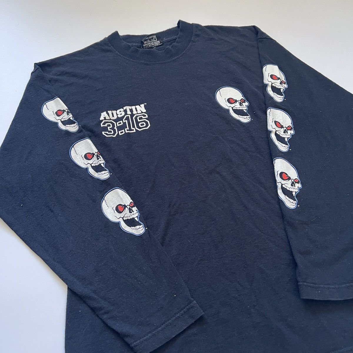 Vintage × WWE × WWF RARE💥STONE COLD AUSTIN 3:16 LONG SLEEVE wrestling ...