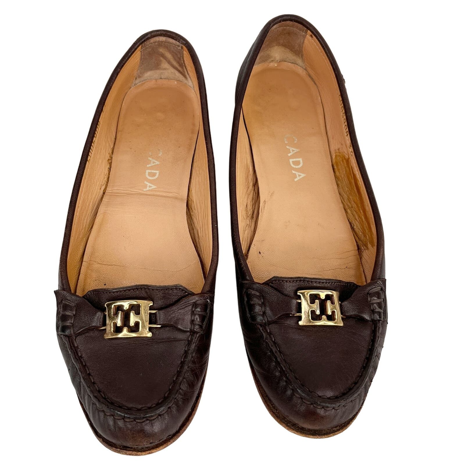 Escada Escada Flats Loafers Brown 36 Gold Tone Hardware | Grailed