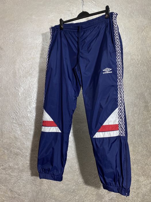 Vintage Y2K Umbro 1990s VTG Nylon Track Pants Retro Sweatpants rare ...