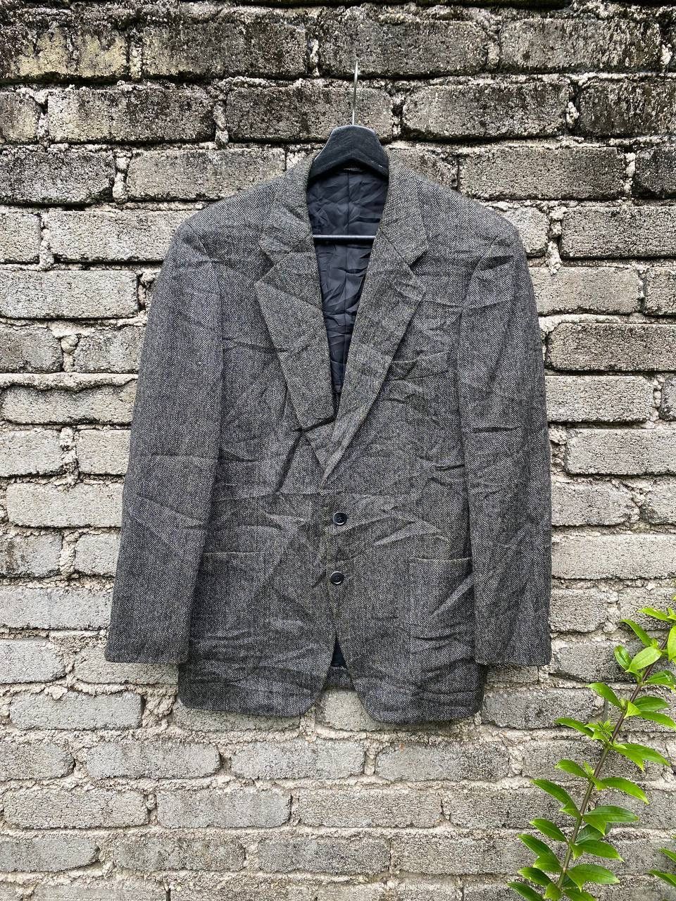 Japanese Brand Vintage Durban Basic Gear Herringbone Blazer | Grailed