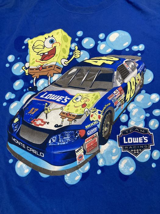 Vintage SpongeBob Nascar Jimmie Johnson 2003 XXL Rare Racing | Grailed