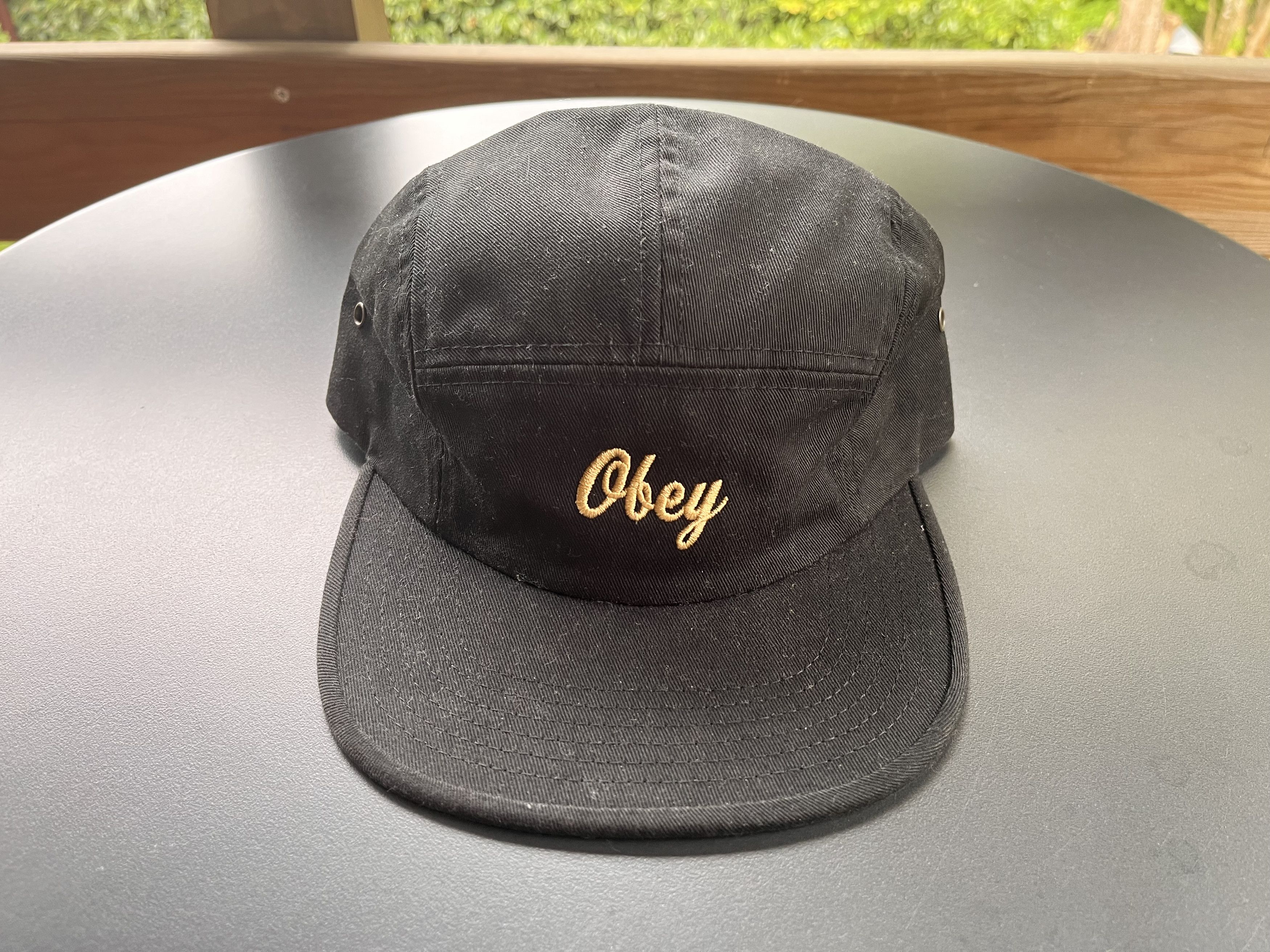 Obey Obey 5-panel cap black | Grailed