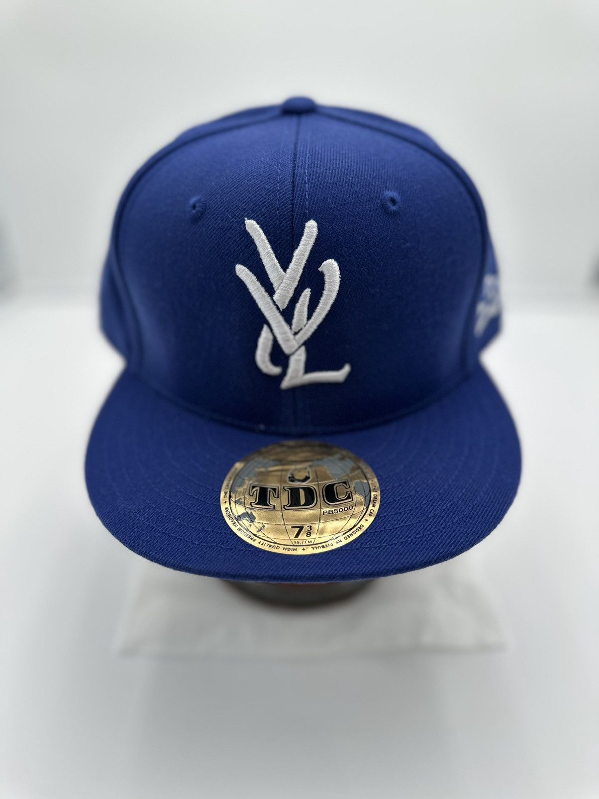Custom 7 3/8 YVL Opium Fitted Hat Playboi Carti Blue White | Grailed