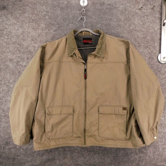 Wrangler Wrangler Riggs Workwear Jacket Mens 4XL Brown Canvas Sherpa ...