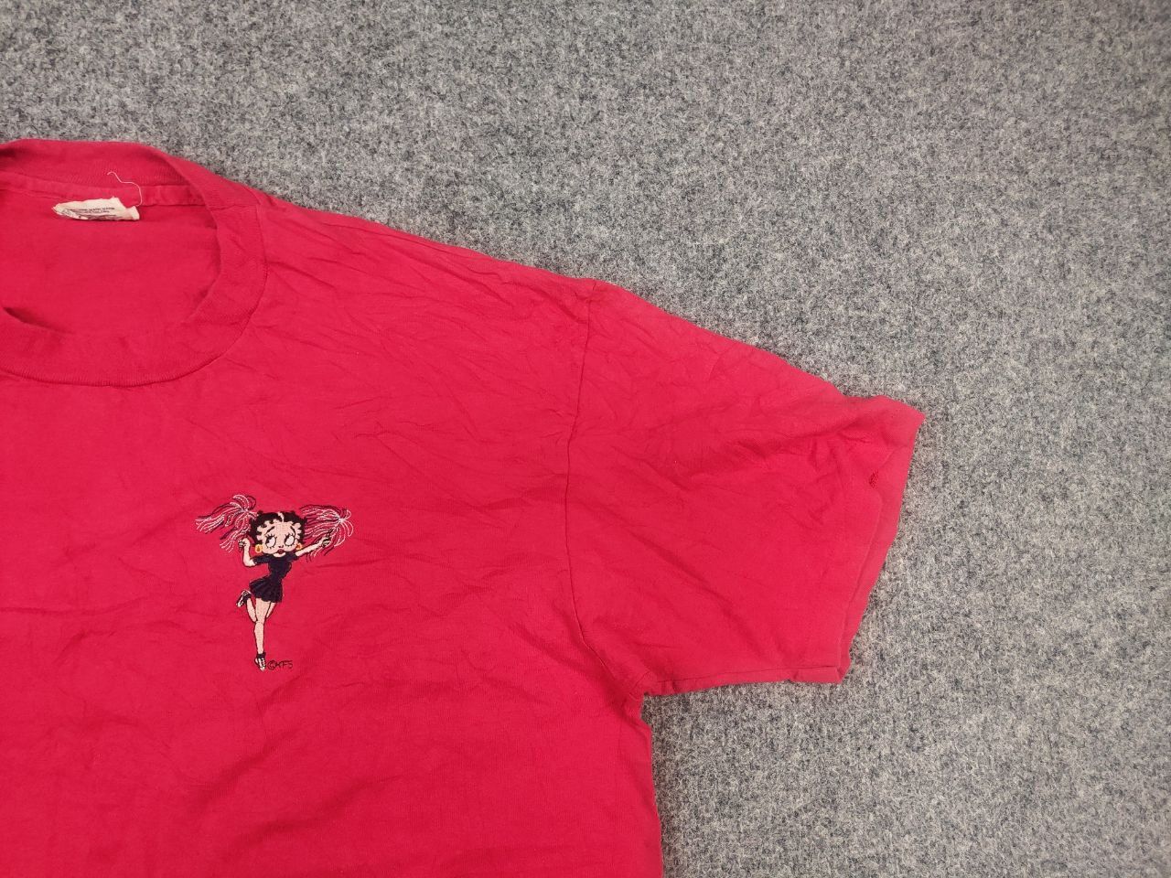 Vintage Vintage 80's Betty Boop Embroidery Logo Cherries t shirt | Grailed