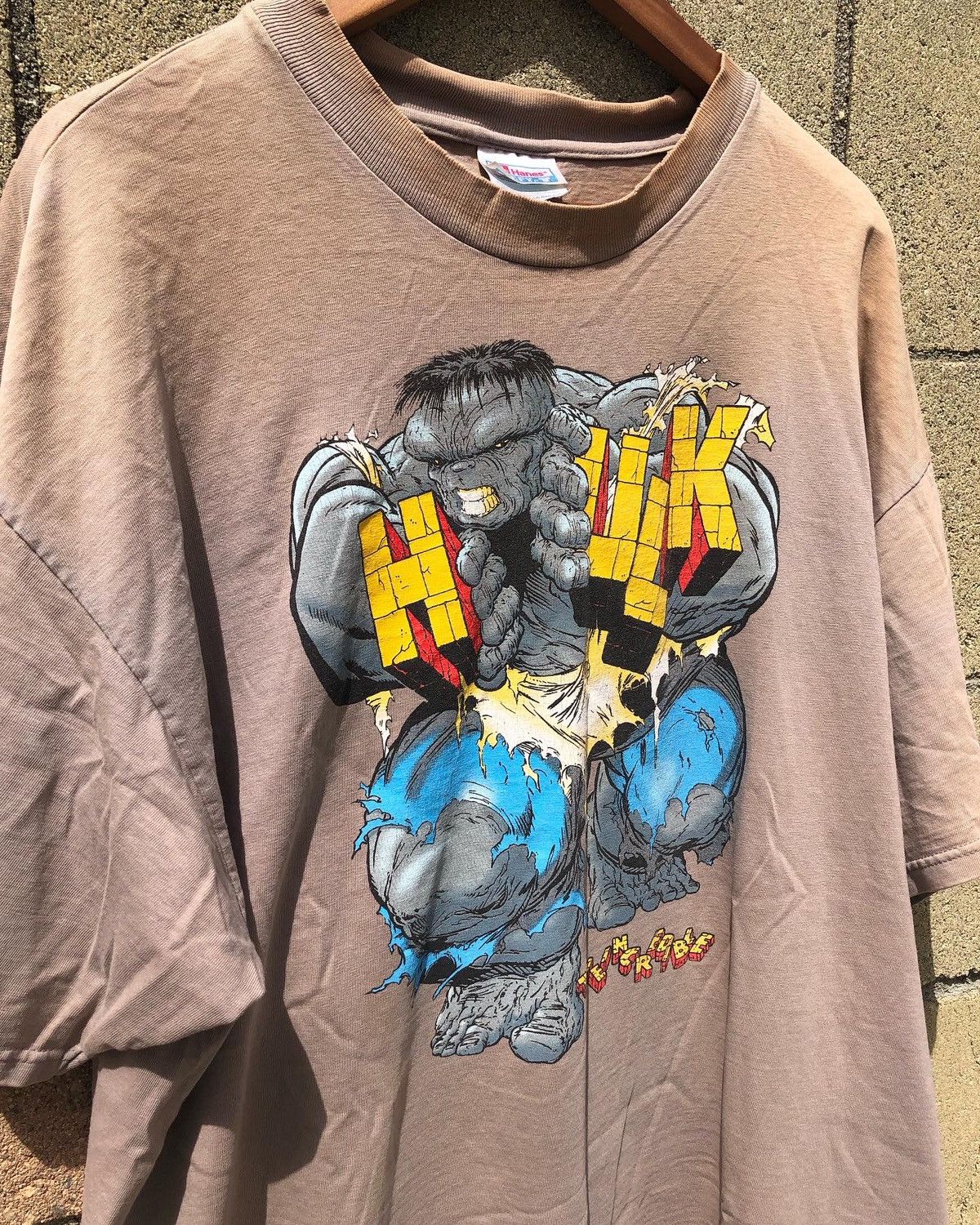 Vintage Vintage 90s Graphitti Designs Incredible Hulk Shirt | Grailed