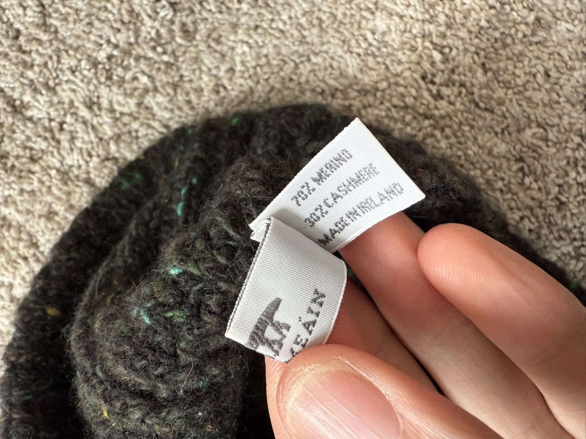 Inis Meain Dark green merino and cashmere knit beanie | Grailed