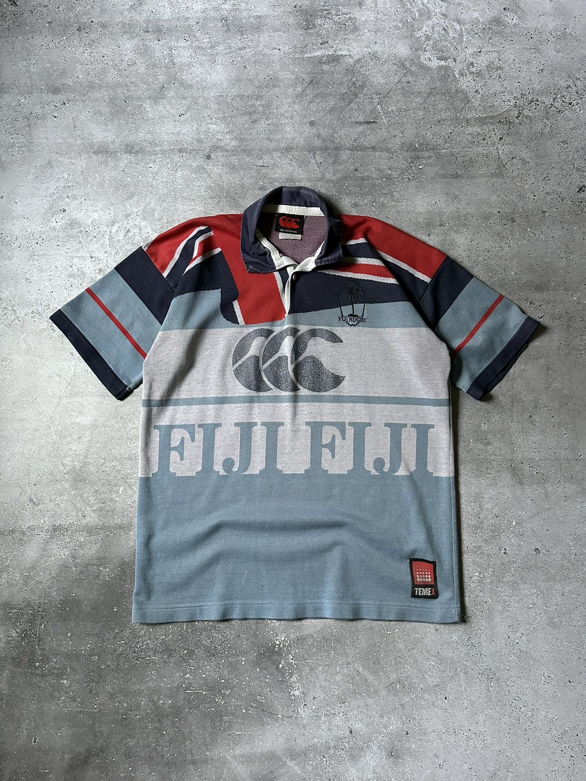 Canterbury of New Zealand × Vintage Vintage 2002-03 Canterbury Fiji ...